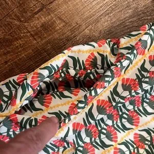 Mary Square | Dresses | Mary Square Honey Vines Coral Tiered Dress Puff ...